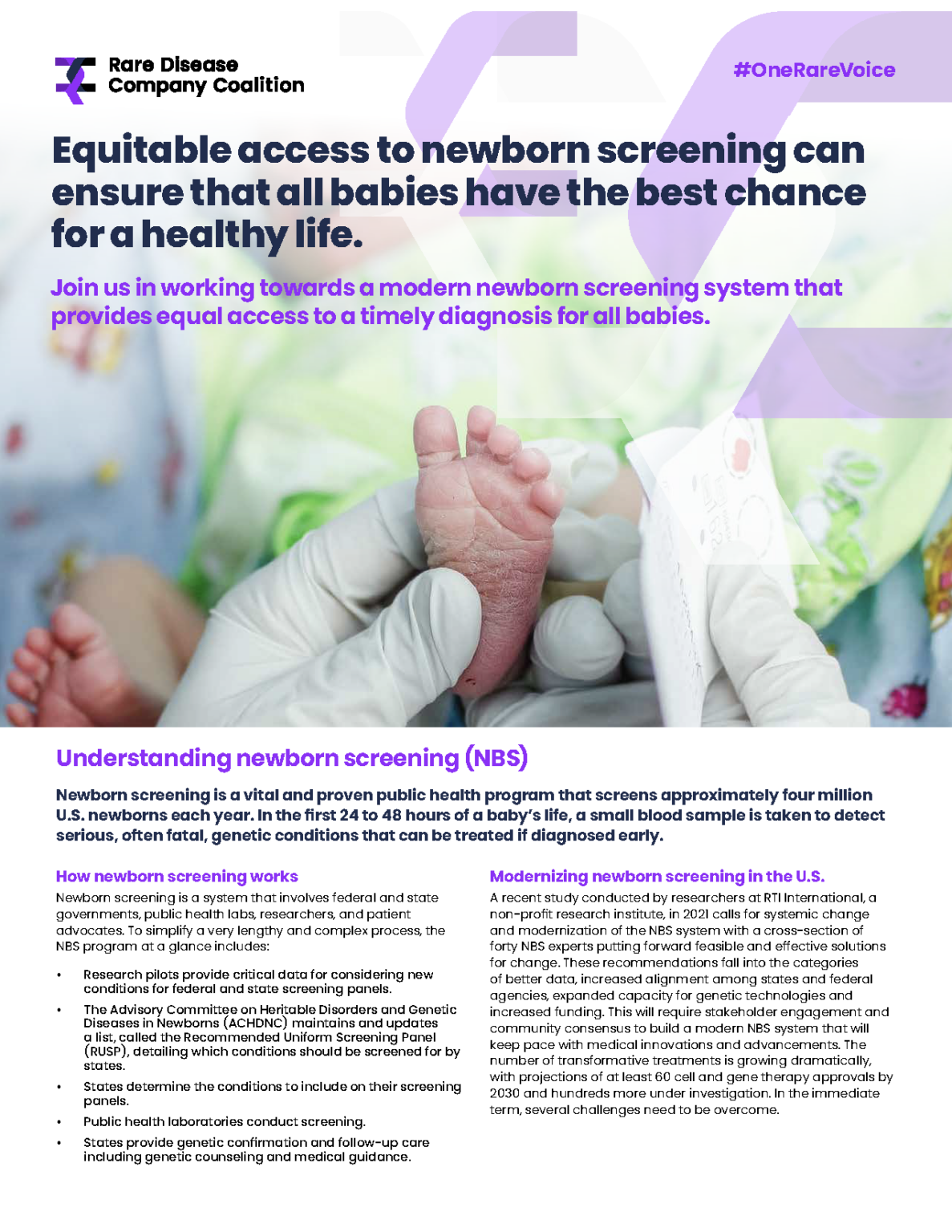 Understanding and Modernizing Newborn Screening - Rare Coalition