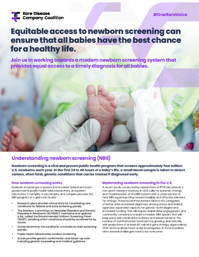Understanding and Modernizing Newborn Screening - Rare Coalition