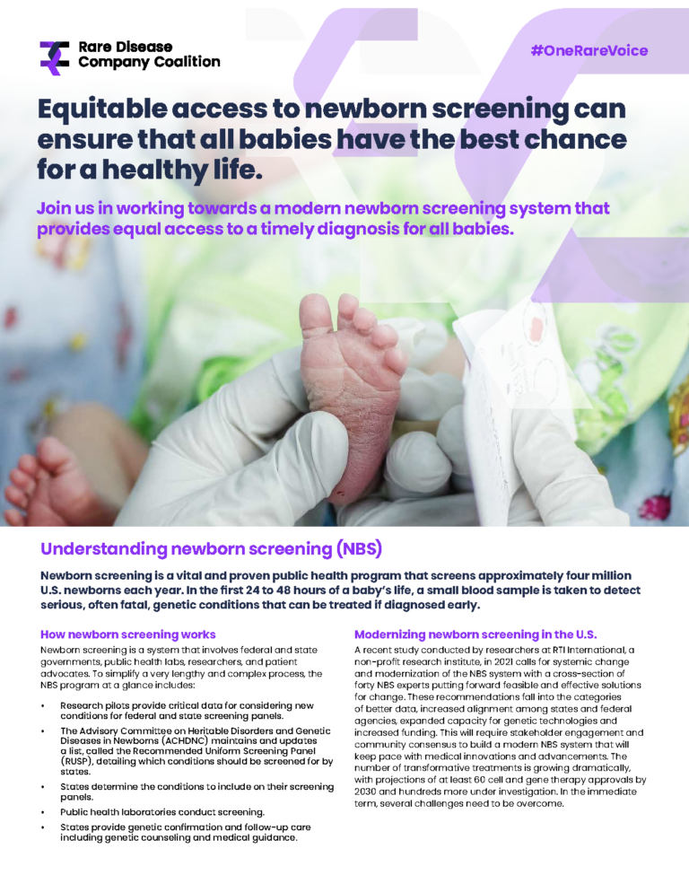 Understanding and Modernizing Newborn Screening - Rare Coalition
